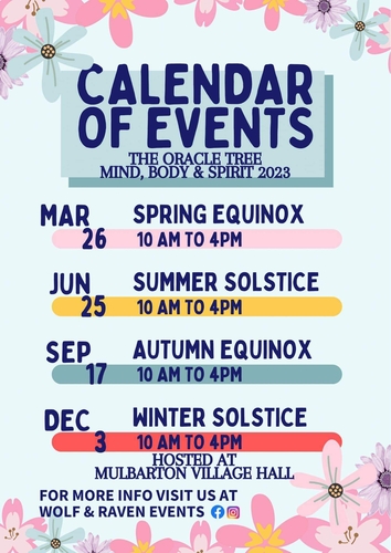 The Oracle Tree Mind, Body & Spirit Fayre, Wolf & Raven Events - Ref ...