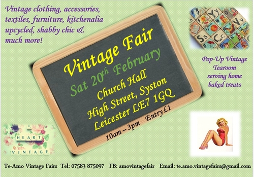 Syston Vintage Fair, Te-Amo Vintage Fairs - Ref #4968 | Stall & Craft ...