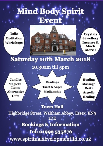 Mind Body Spirit Event Waltham Abbey, Spiritual Development Events Ltd ...